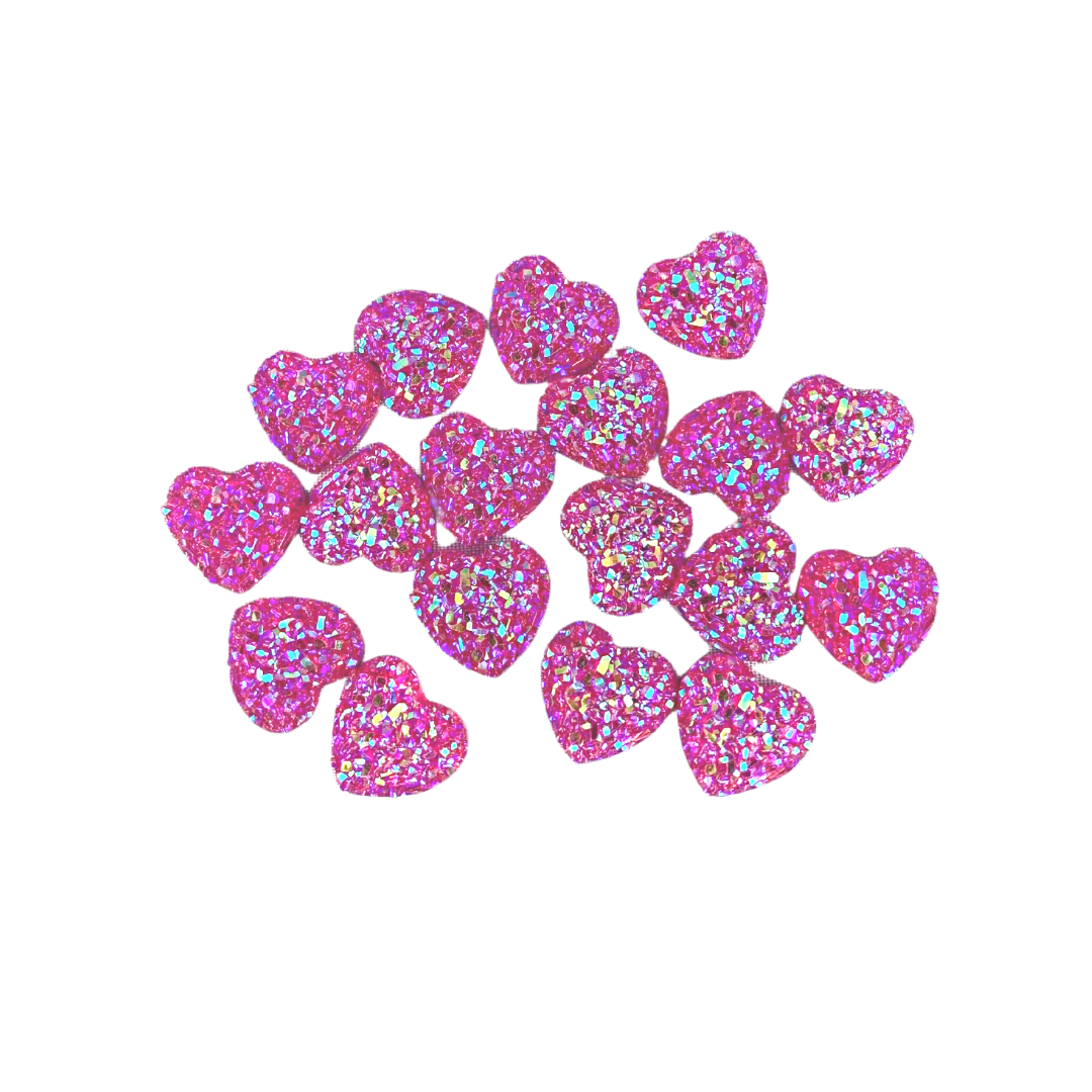 Jest Jewelz Face Painting Gems | Small Pink Heart Crystals - 1 tbsp (a ...