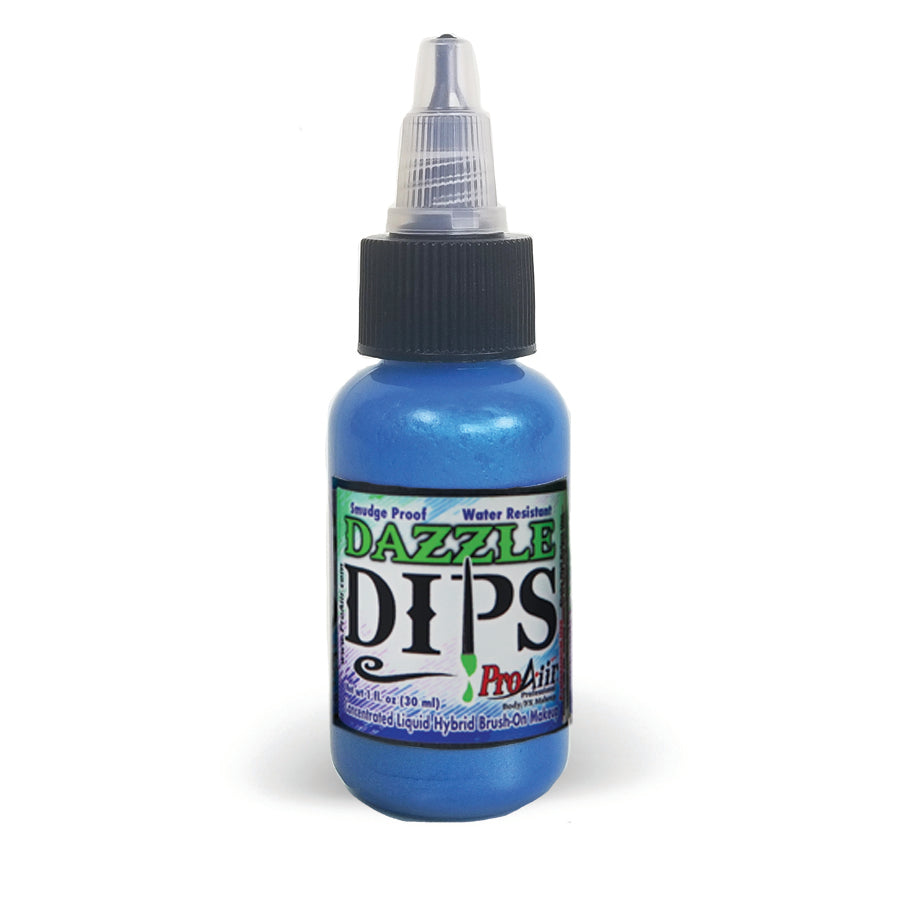 Proaiir | DAZZLE DIPS Water Proof Face Paint - BLUE DAZZLE - 1fl oz (F ...