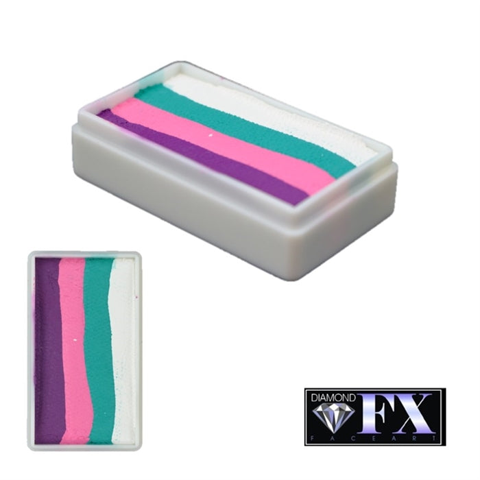 Diamond FX Face Paint | Rainbow Split Cake | Twisted Pastels 28gr — Jest Paint - Face Paint Store