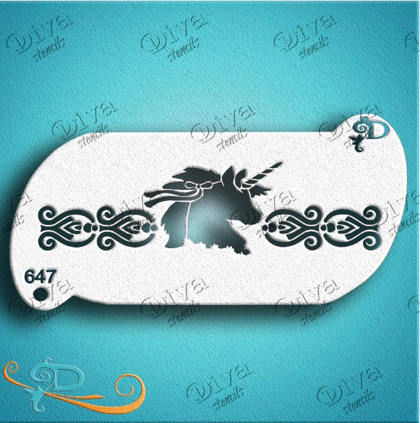 Diva Stencils | Face Painting Stencil | Forehead Tribal Skull — Jest ...