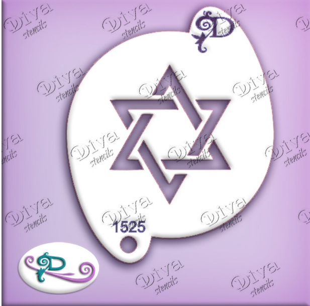 Diva Stencils | Face Painting Stencil | Star of David — Jest Paint ...