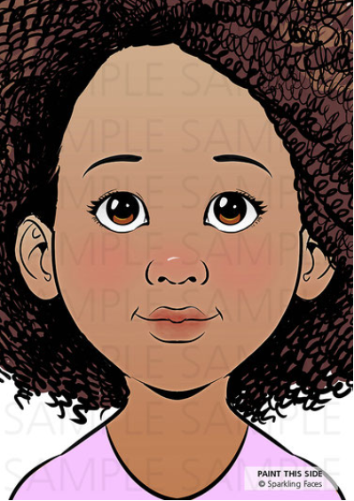 Sparkling Faces | Face Painting Practice Board - Lia — Jest Paint ...