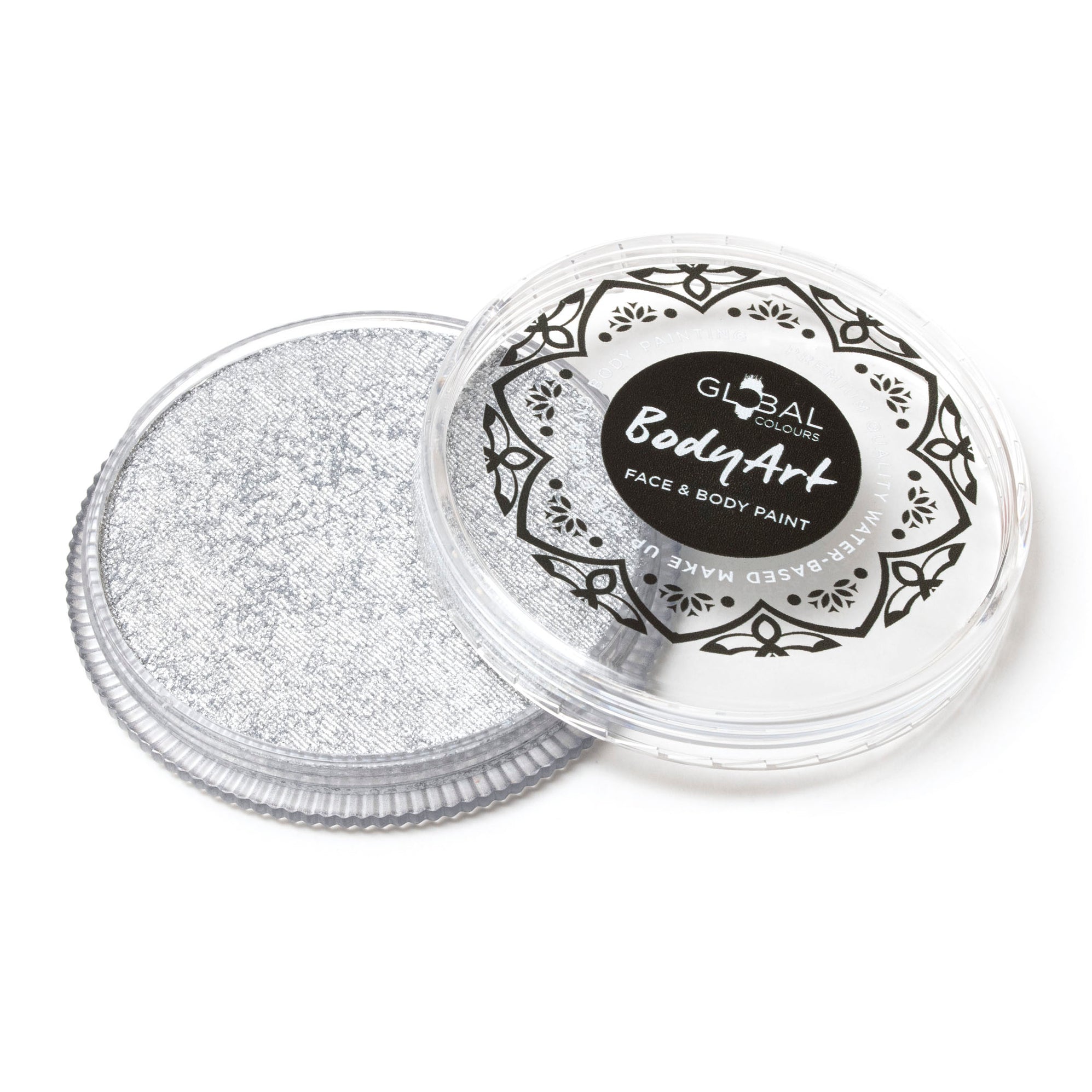 Global Body Art Face Paint - NEW Metallic Silver 32gr — Jest Paint ...
