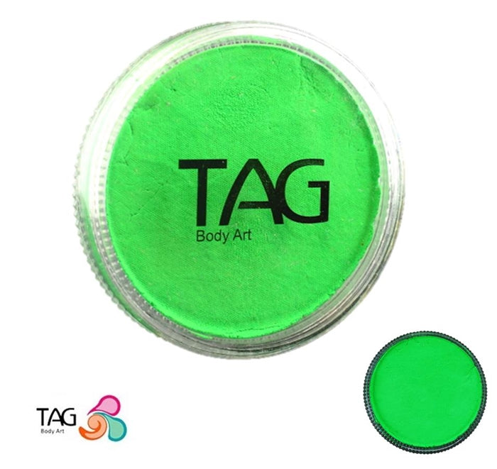 TAG Paint - Neon Green 32gr — Jest Paint - Face Paint Store