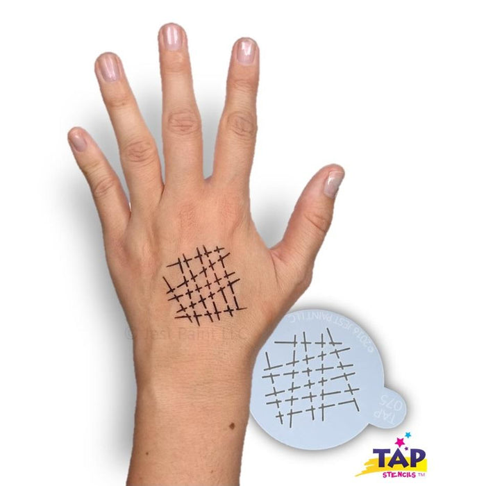 TAP 075 Face Painting Stencil - Creepy Texture — Jest Paint - Face ...