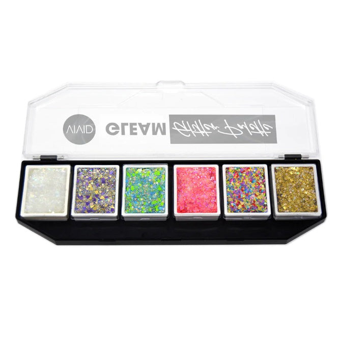 VIVID Glitter | GLEAM Glitter Cream | DREAM - 6 Color Palette (48gr ...